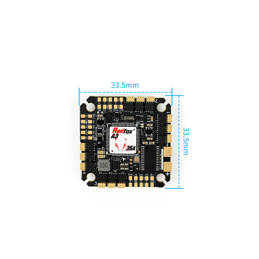Redfox A3 F722 35A/45A AIO Flight Controller for DollyFly25 – sub250